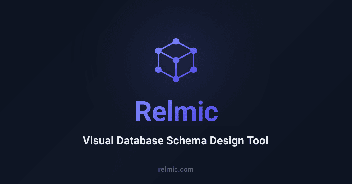 Relmic - Visual Database Schema Design Tool